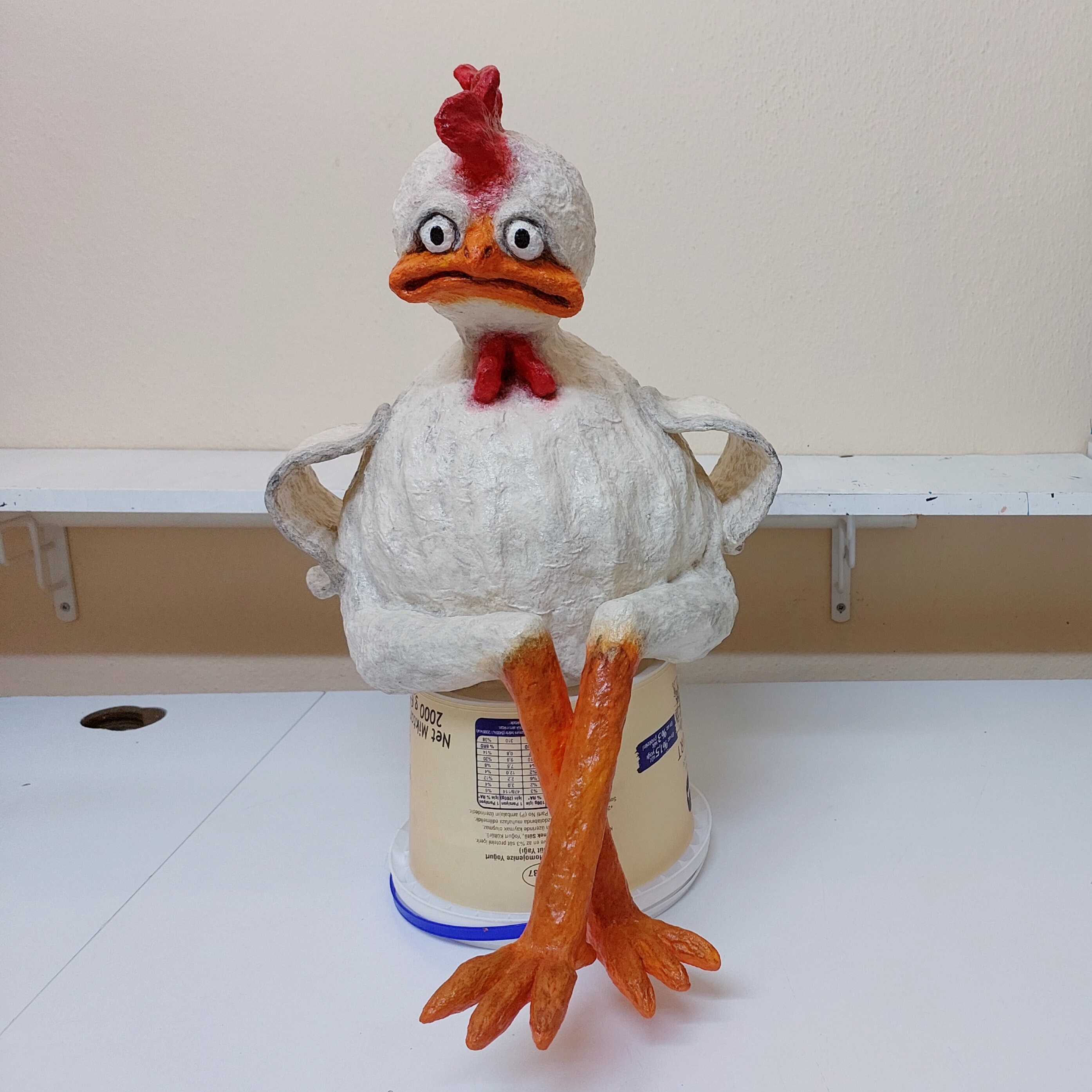 Funny Chicken Figurine Video Tutorial Making Chicken Sculpture Home ...