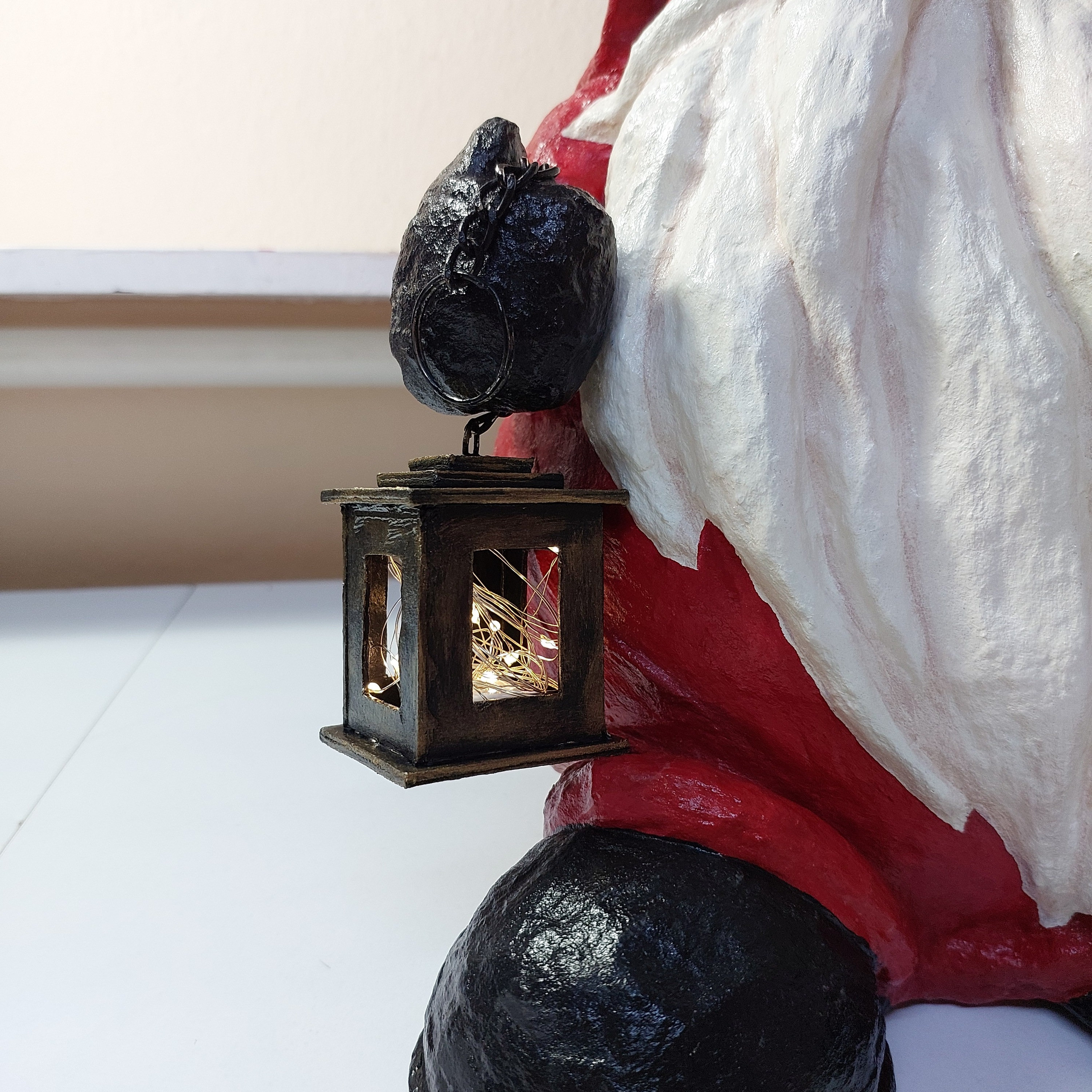 Gnome With Lantern Tutorial Christmas Gnome Sculpture Diy Paper Mache ...