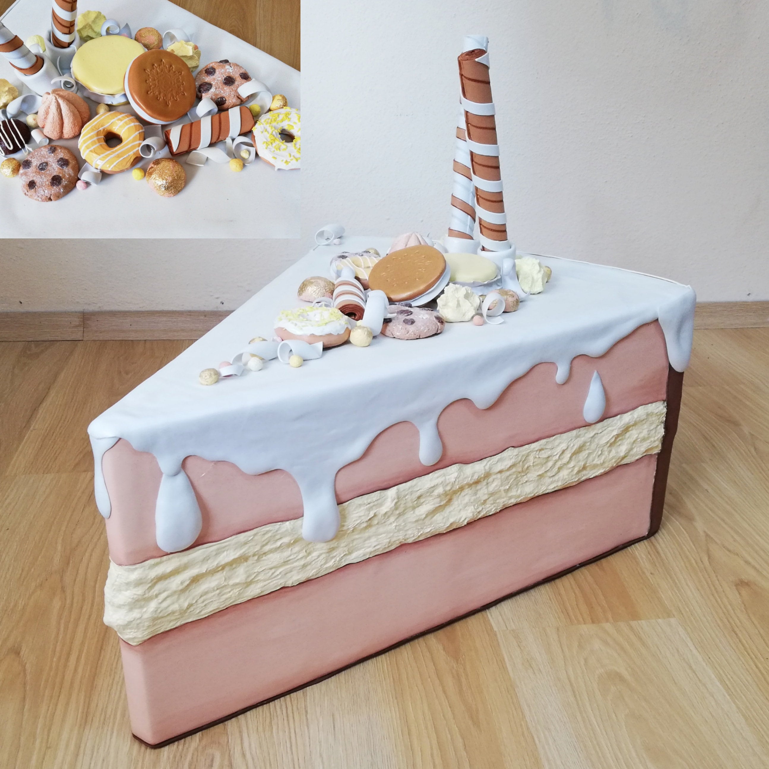 26 Giant Faux Cake Prop Food Model Oversize Sweets Faux Cake Decoration ...