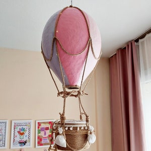 Hot Air Balloon Home Decor Nursery Hanging Hot Air Balloon Light Center ...
