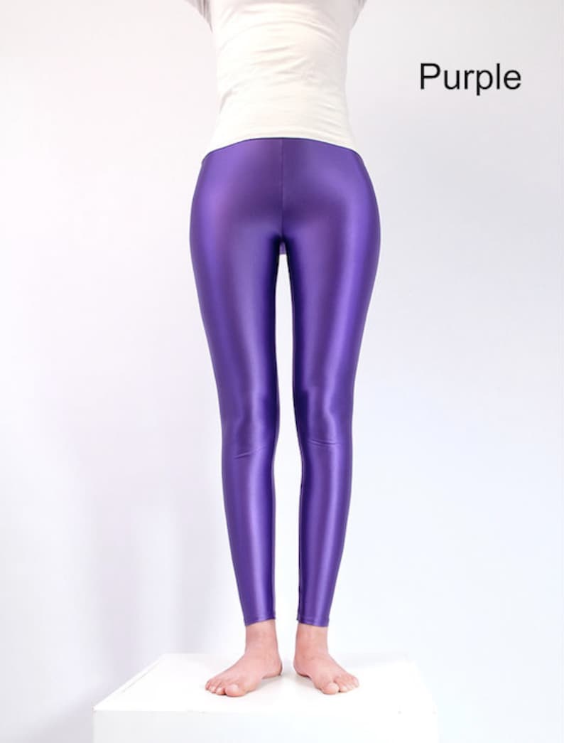 Satin Shiny Lycra Glossy Opaque Pantyhose Shiny Wet Look Etsy
