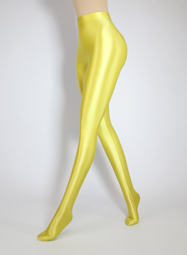 Satin Glänzende Lycra Glossy Opak Pantyhose Shiny Wet Look Etsy