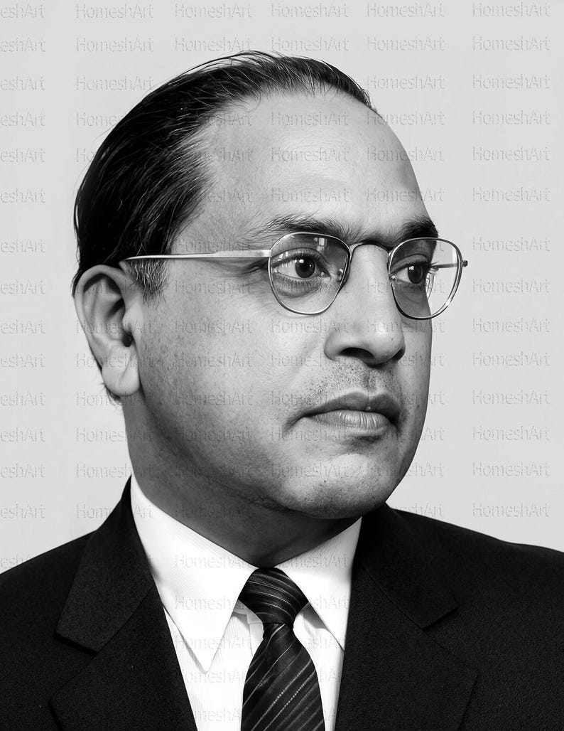 B. R. Ambedkar Portrait High Resolution HD Color and Black & White ...