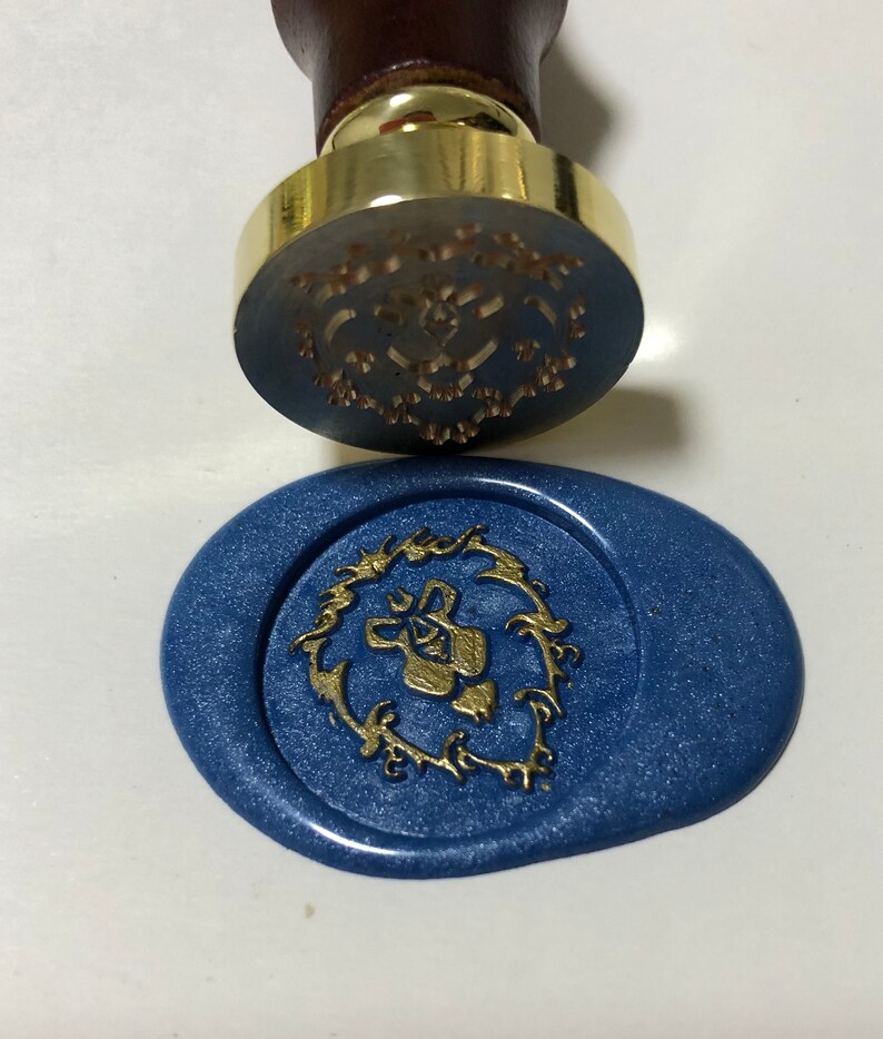 Alliance Logo Seal Wax Stamp From World Of Warcraftstormwind Etsy
