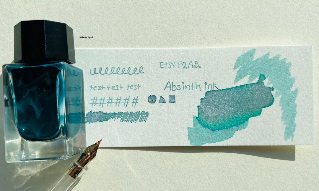 Absinthe, Shimmer Moss Green Ink (metallic Ink) - Etsy