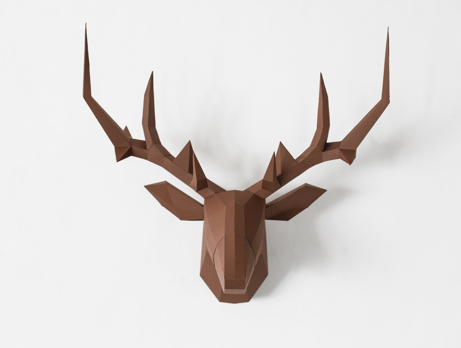 Deer Paper Sculpture 3D Paper Craft DIY Wall Art Origami - Etsy