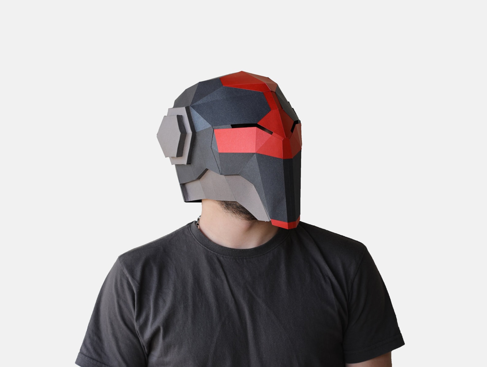 Low Poly Robot Mask, Robot V2 Mask, Papercraft Template, 3D Low Poly ...