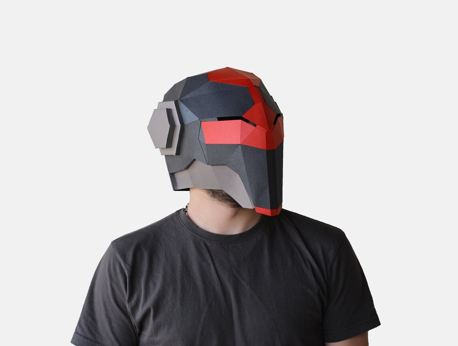 Low Poly Robot Mask, Robot V2 Mask, Papercraft Template, 3D Low Poly ...