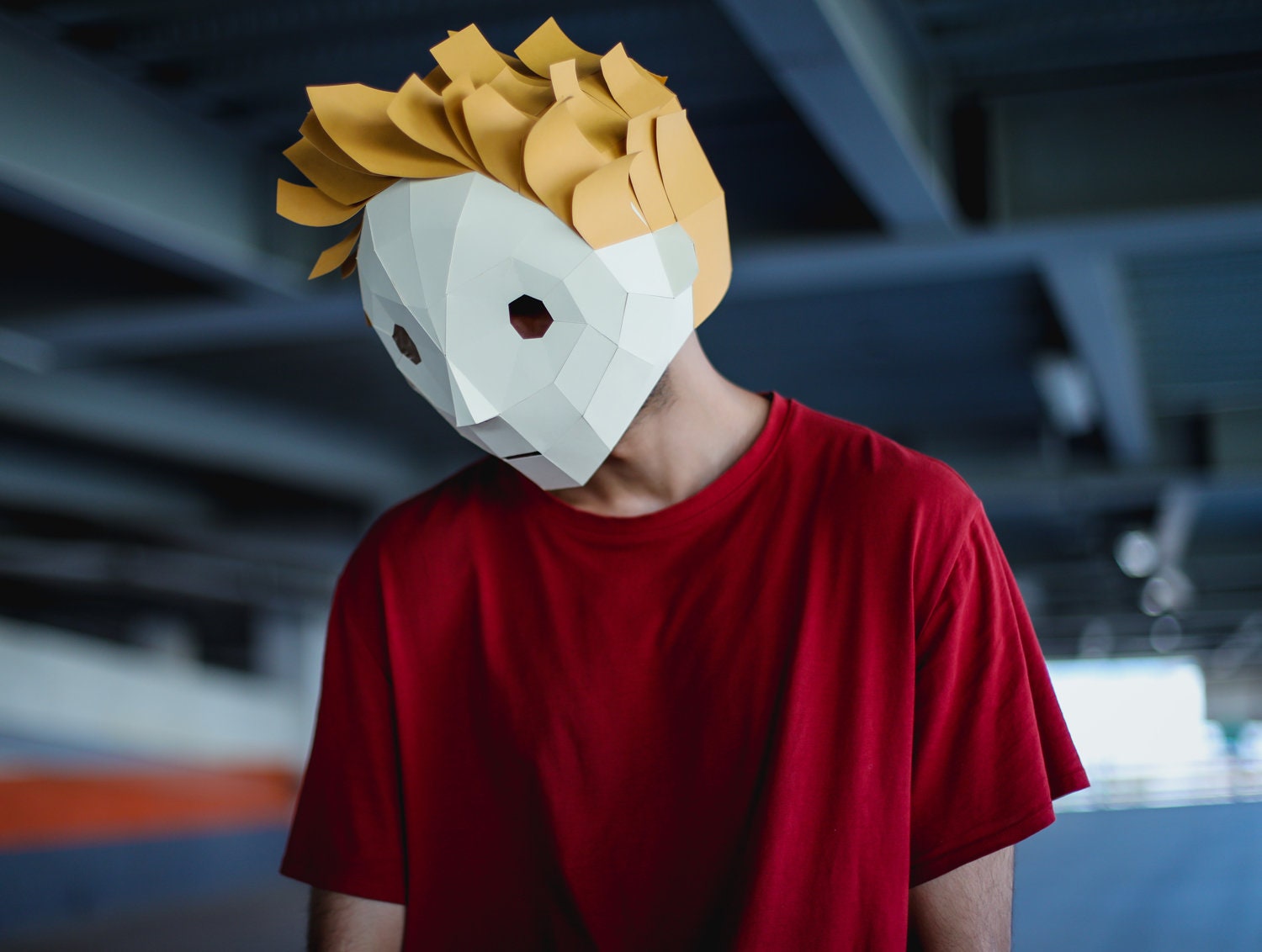 DIY Low Poly Little Prince Mask, Little Prince Mask, Papercraft ...