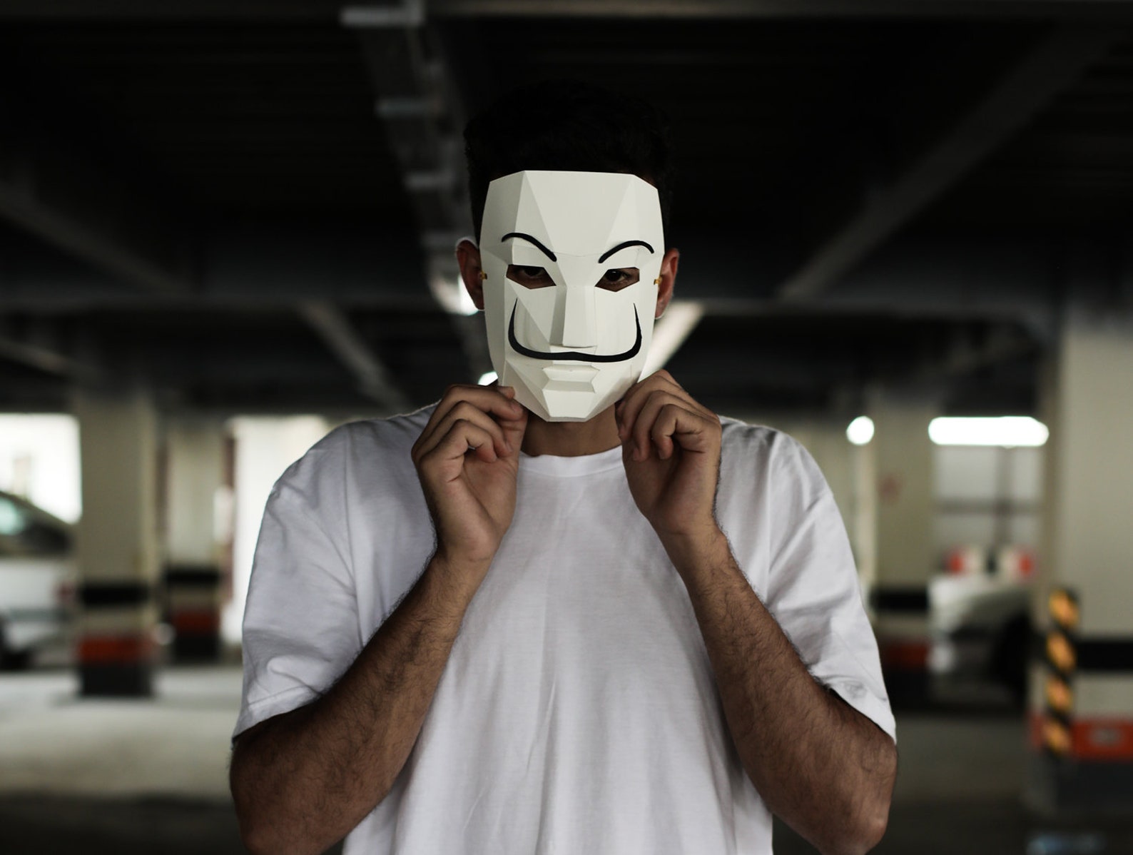 Low Poly Human Face Mask, DIY Human Face Mask, Low Poly Paper Craft ...