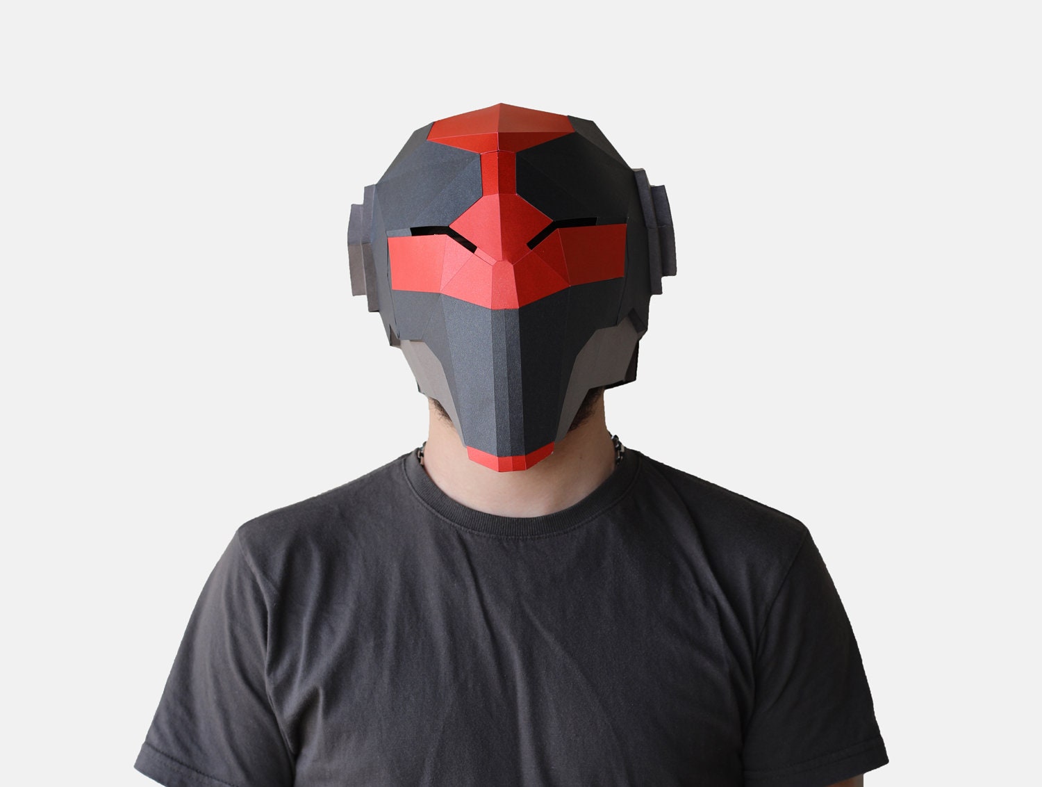 Low Poly Robot Mask, Robot V2 Mask, Papercraft Template, 3D Low Poly ...