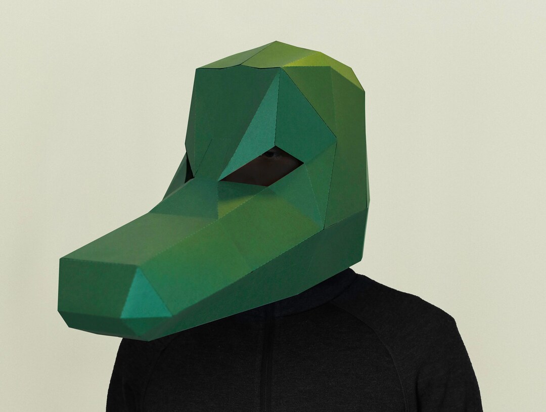 DIY Crocodile Mask Template, Alligator Mask, , Paper Craft, Printable ...