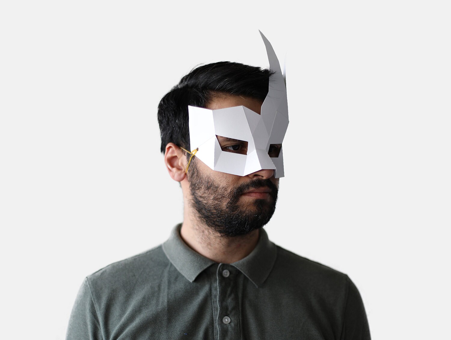 DIY Low Poly Fire Mask, Fire Mask, Papercraft Template, 3D Low Poly ...