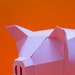 Pig Sculpture Papercraft, 3D Paper Craft, Pig Sculpture, DIY 3D, Low ...