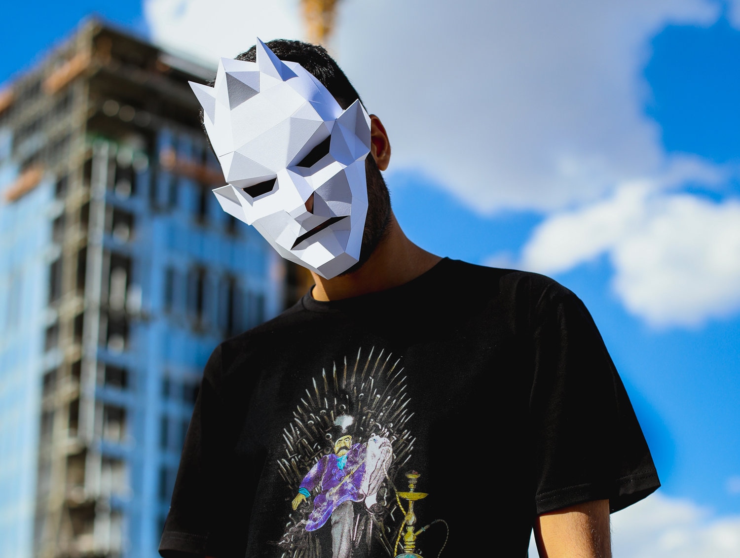 DIY Low Poly DEVIL Mask - Make This Easy Mask for Halloween, With This ...