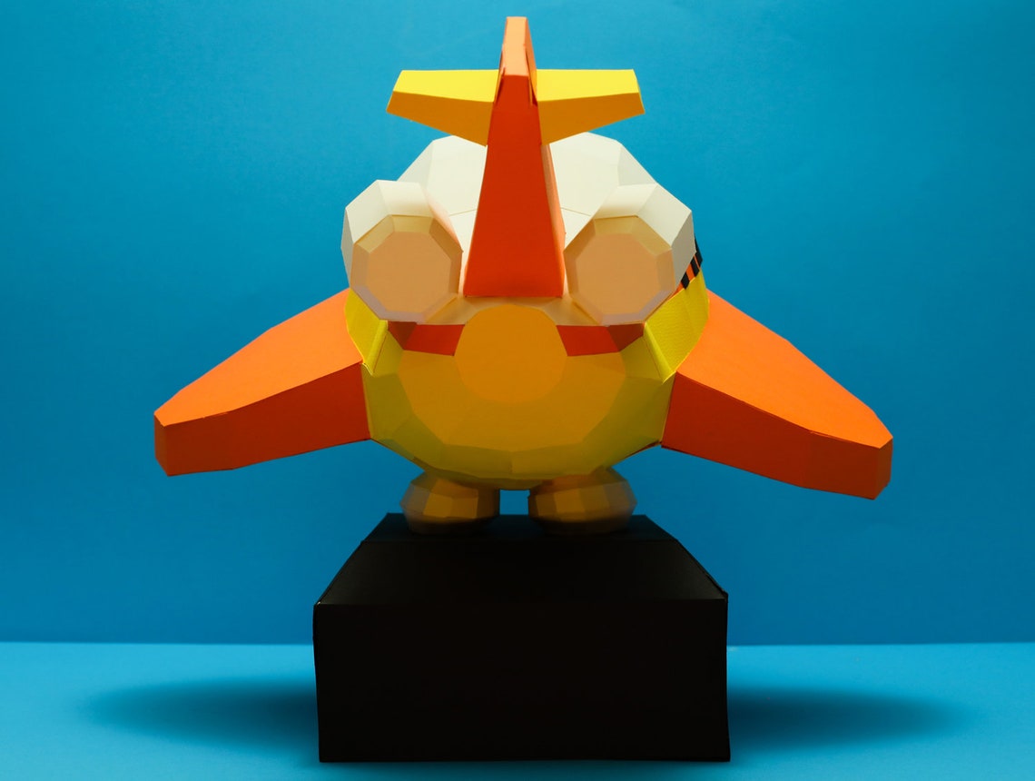 Jimbo Jet Sculpture Jet Air Plane 3D Paper Craft DIY Art - Etsy
