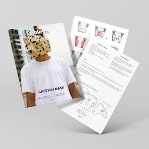 DIY Low Poly Cheetah Mask, Cheetah Mask, DIY Printable Animal Mask ...