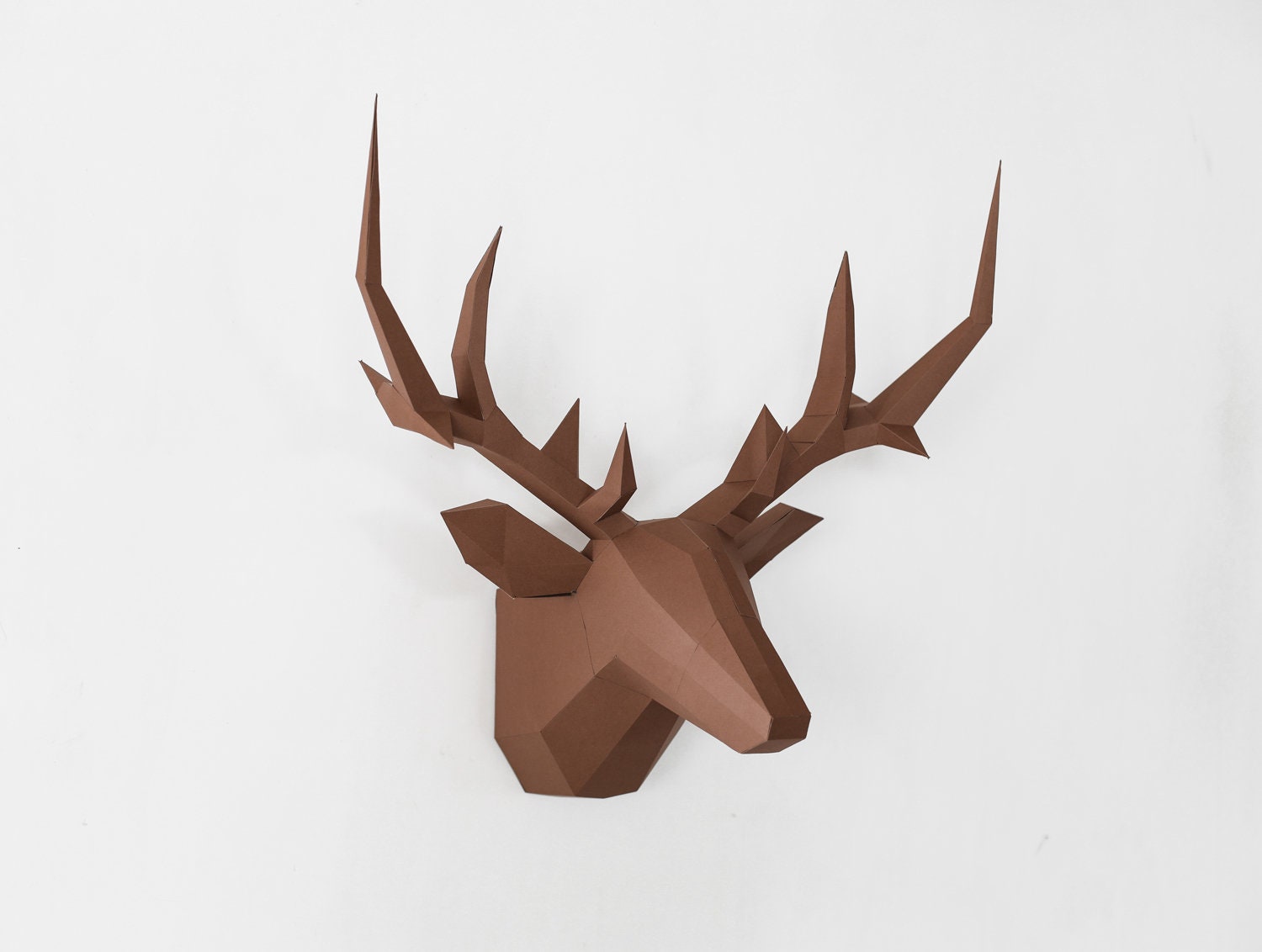 Deer Paper Sculpture 3D Paper Craft DIY Wall Art Origami - Etsy