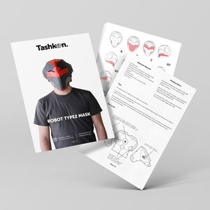 Low Poly Robot Mask, Robot V2 Mask, Papercraft Template, 3D Low Poly ...