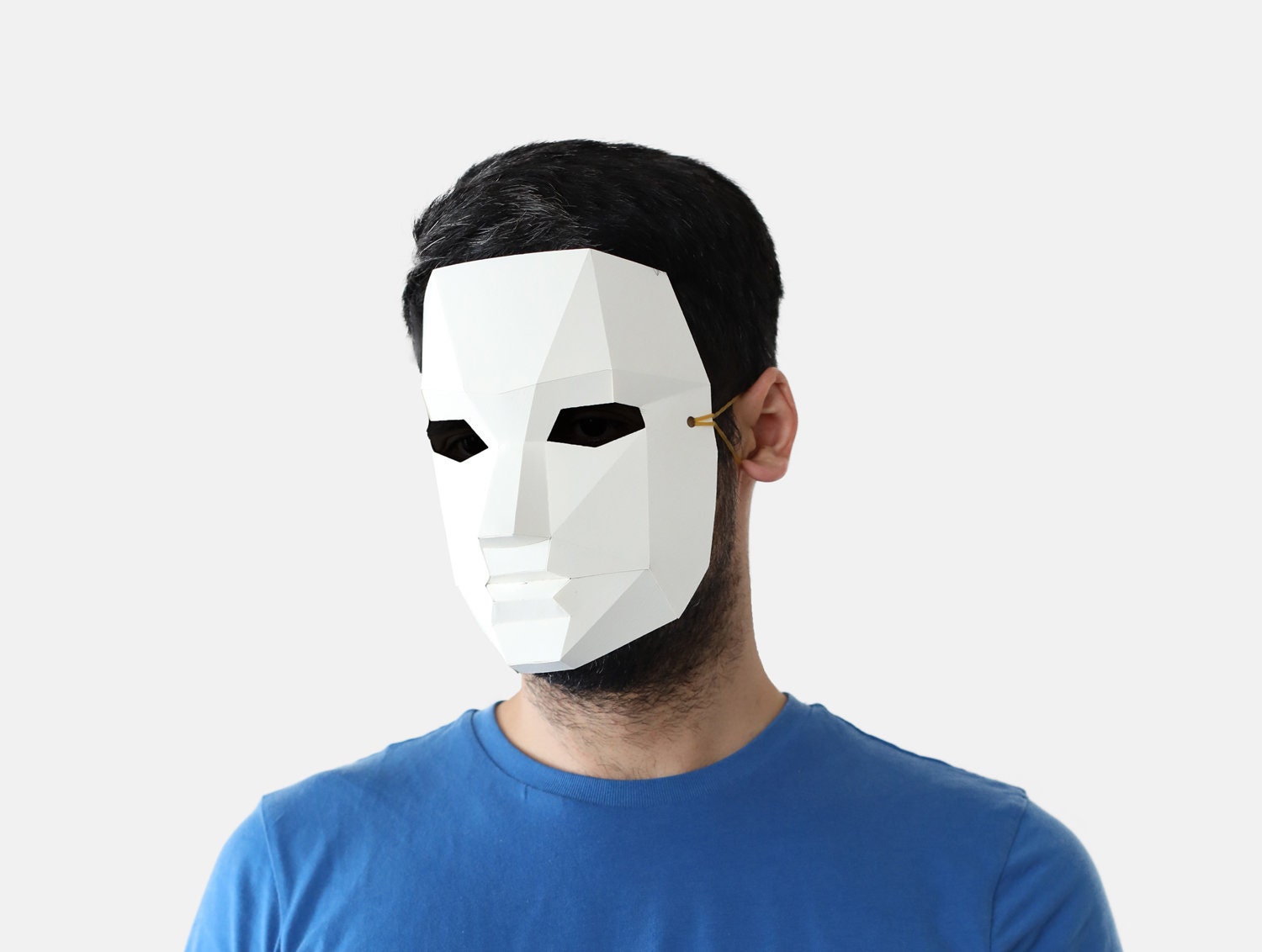 DIY Low Poly Face Mask Low Poly Face Mask Man Face Mask 3D - Etsy Canada