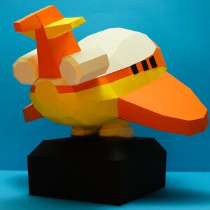 Jimbo Jet Sculpture, Jet Air Plane, 3D Paper Craft, DIY Art, Origami ...
