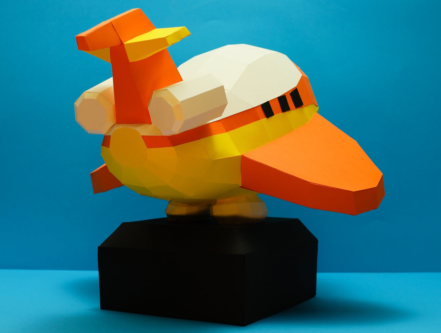 Jimbo Jet Sculpture Jet Air Plane 3D Paper Craft DIY Art - Etsy