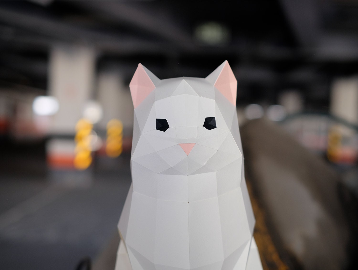 DIY Low Poly Persian Cat Sculpture Low Poly Cat Sculpture | Etsy