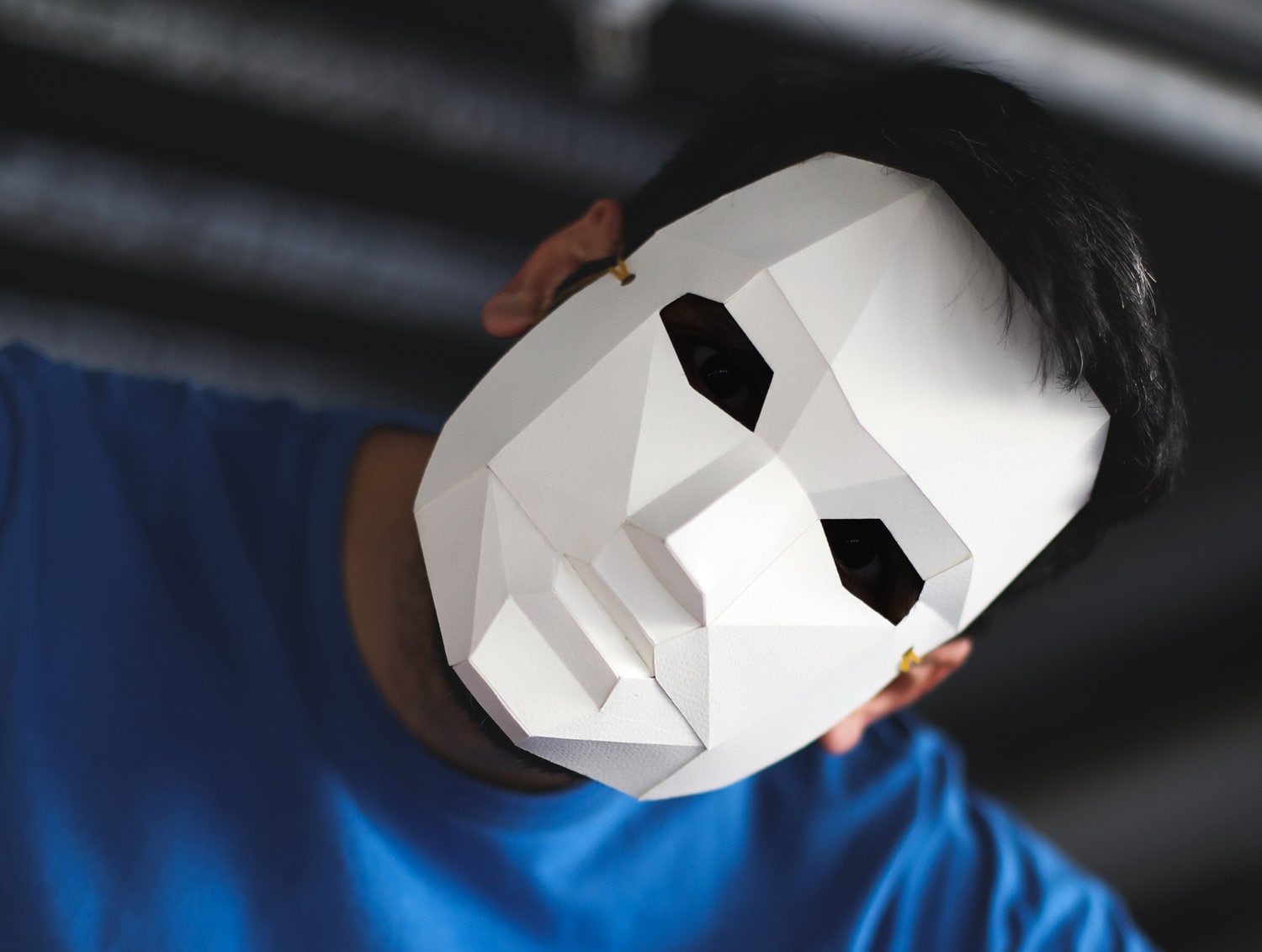 DIY Low Poly Face Mask Low Poly Face Mask Man Face Mask 3D - Etsy