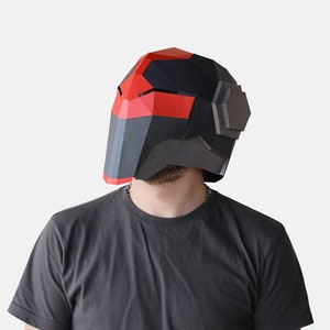 Low Poly Robot Mask, Robot V2 Mask, Papercraft Template, 3D Low Poly ...