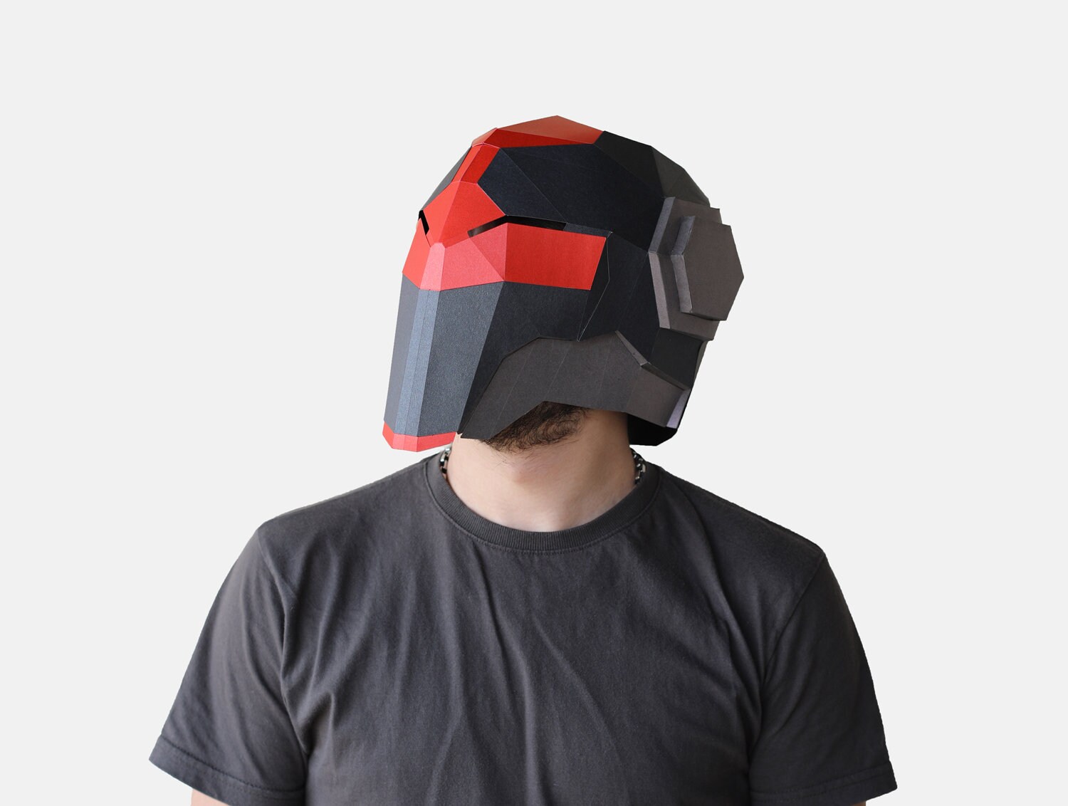 Low Poly Robot Mask, Robot V2 Mask, Papercraft Template, 3D Low Poly ...