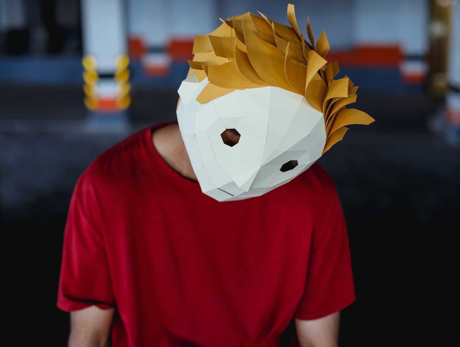 DIY Low Poly Little Prince Mask, Little Prince Mask, Papercraft ...
