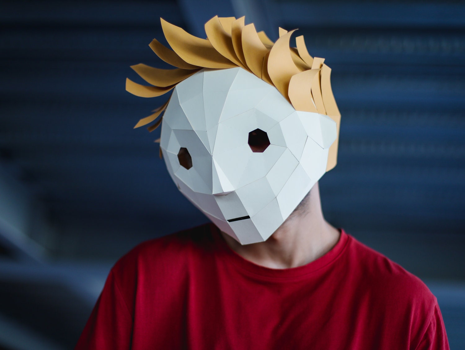 DIY Low Poly Little Prince Mask, Little Prince Mask, Papercraft ...