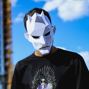 DIY Low Poly DEVIL Mask - Make This Easy Mask for Halloween, With This ...