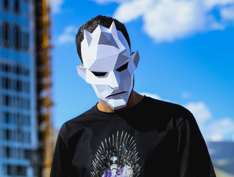 DIY Low Poly DEVIL Mask - Make This Easy Mask for Halloween, With This ...