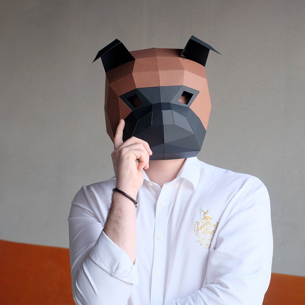 Bulldog Mask - Etsy
