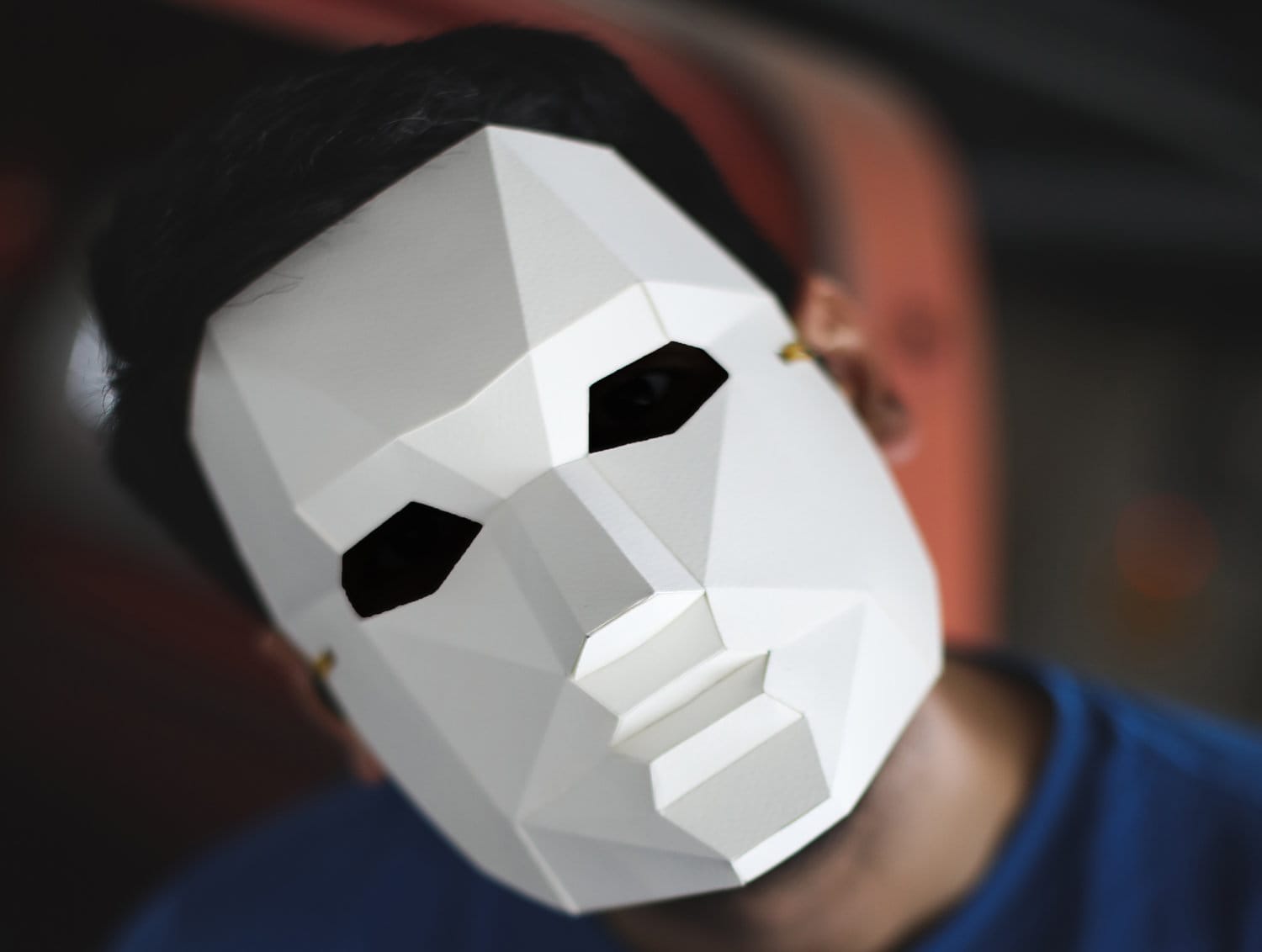 DIY Low Poly Face Mask Low Poly Face Mask Man Face Mask 3D | Etsy