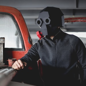 Gas Mask, DIY Lowpoly Gas Mask, Papercraft Template, 3D Low Poly Masks ...
