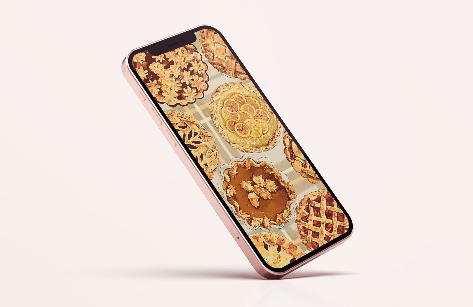 Digital Drawing & Illustration Art & Collectibles Fall Tartan Pies ...