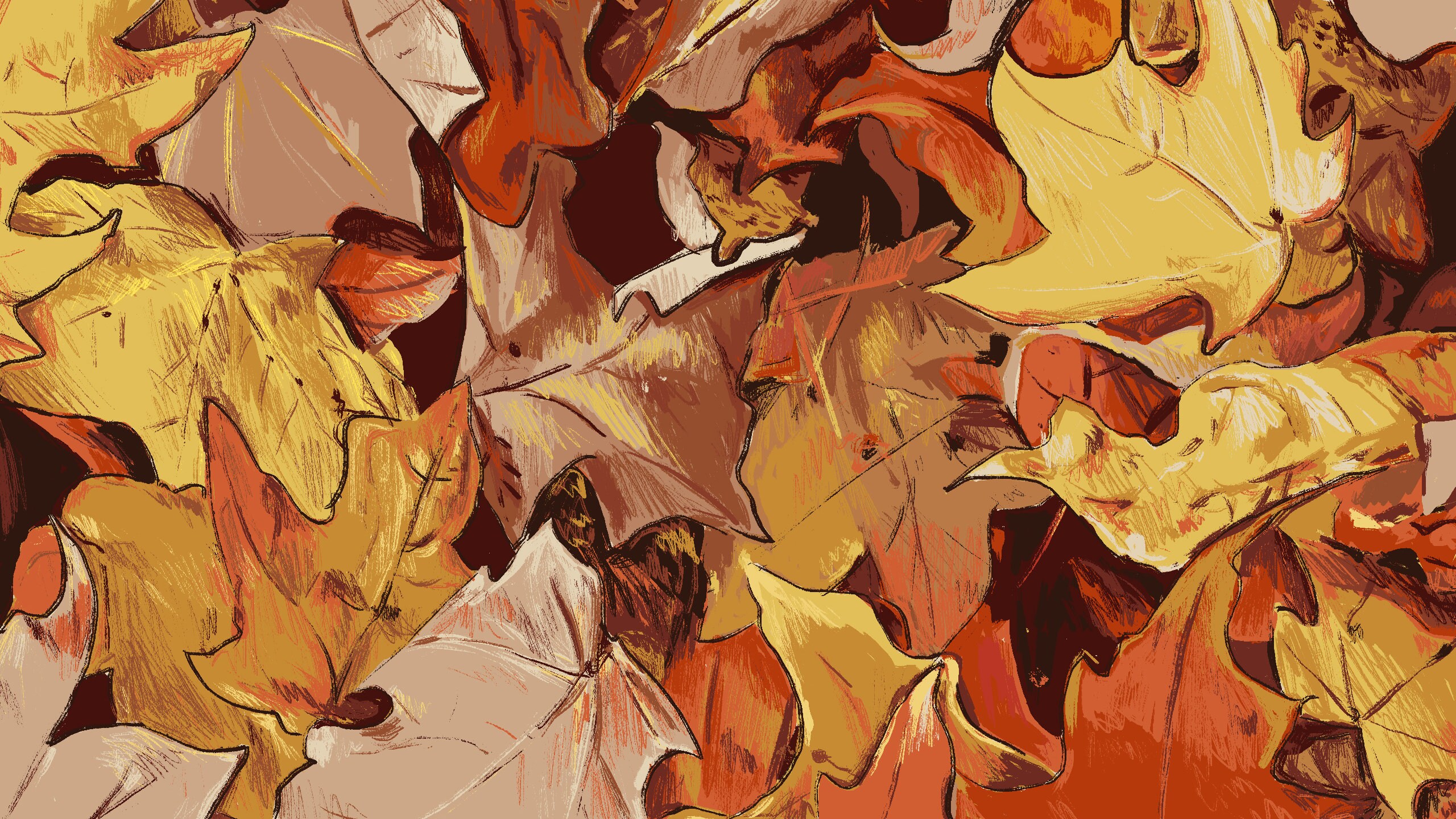 Digital Drawing & Illustration Art & Collectibles Fall Tartan Pies ...