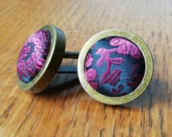 Fabric Cufflinks | Etsy UK