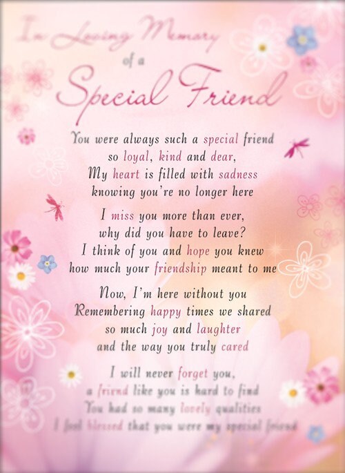 Large A4 Digital special Friend Graveside Memorial Mourning Zpoen. in ...