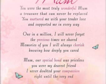 Beautiful Large A4 Sister Graveside Memorial Mourning Poem. - Etsy