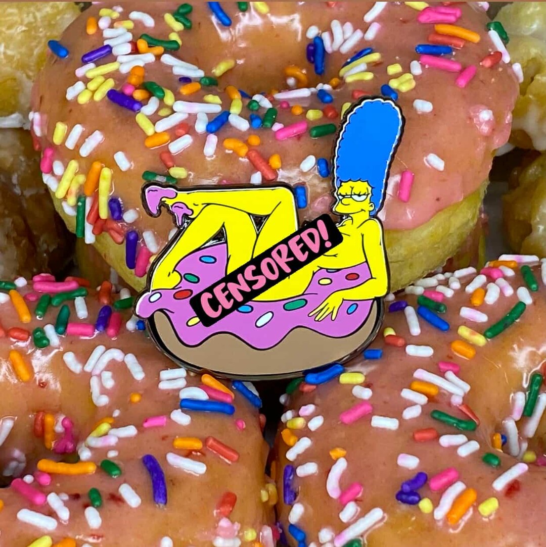 Frosted Fantasy Marge Hard Enamel Pin - Etsy