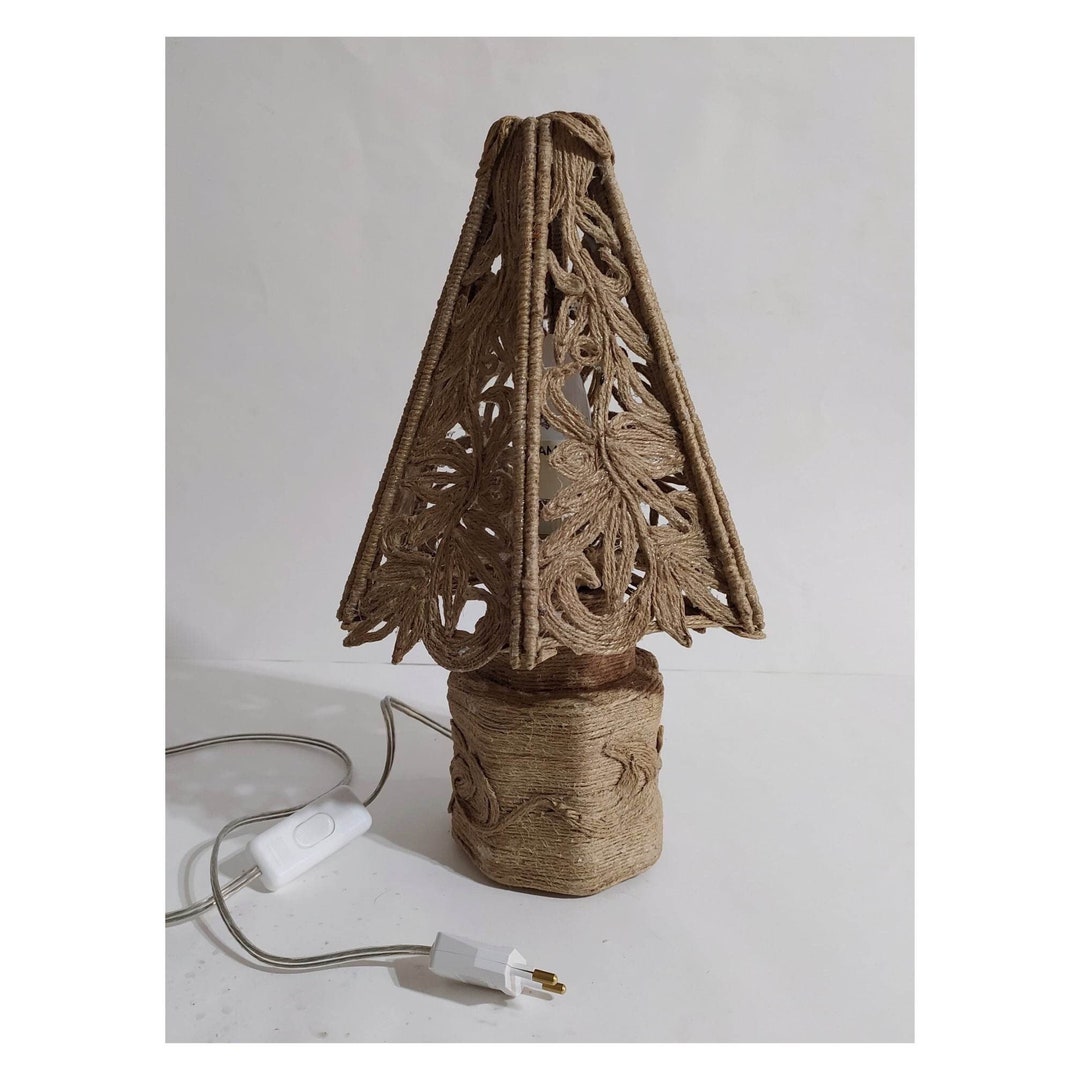 Handmade Jute Filigran Light Fixture, Jute and Cork, Exclusively ...