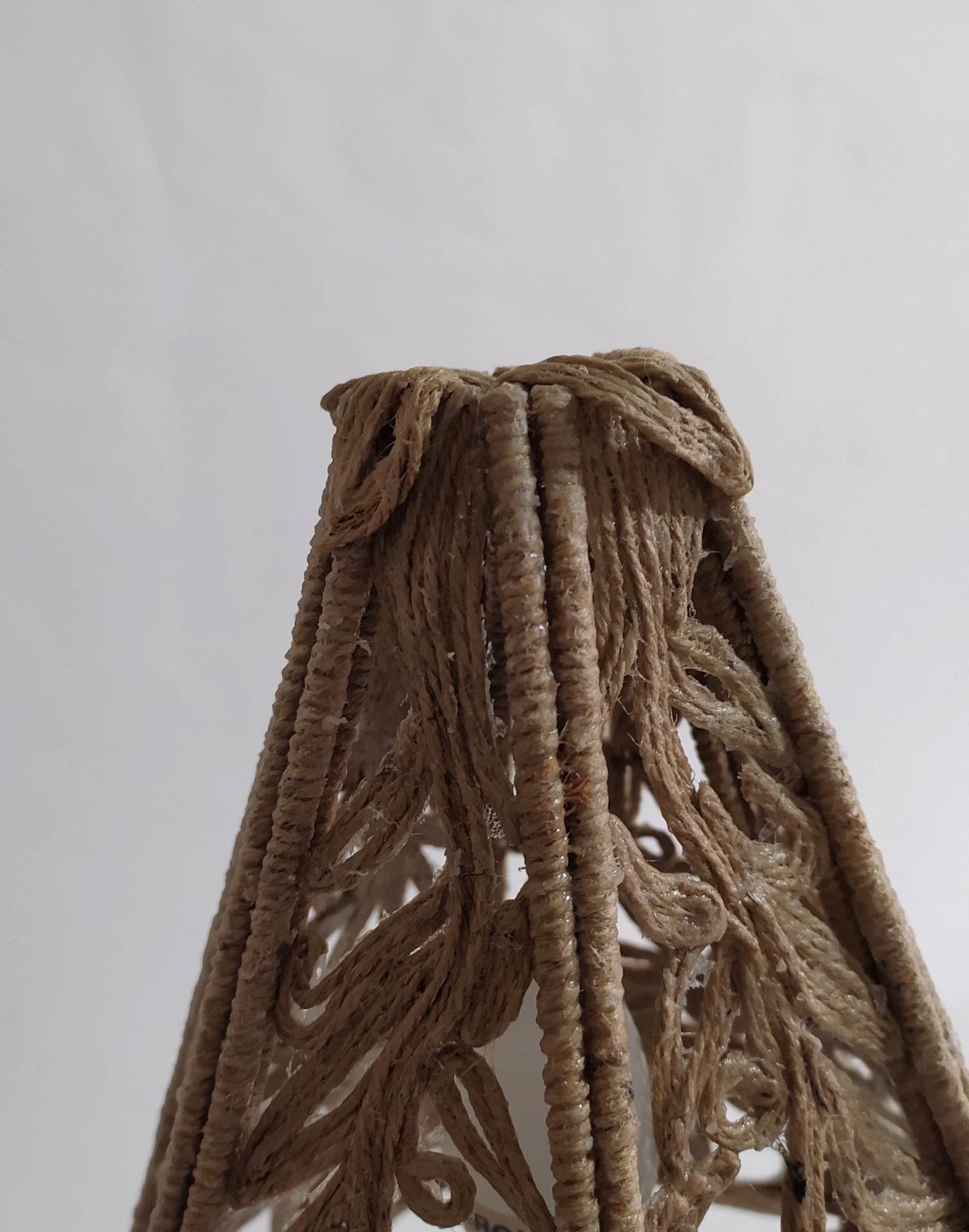 Handmade Jute Filigran Light Fixture, Jute and Cork, Exclusively ...