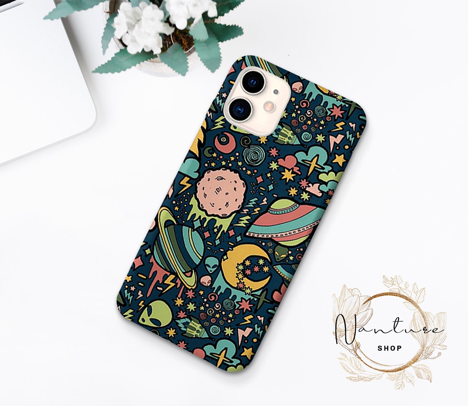 Cartoon Galaxy Iphone 14 13 Iphone 12 Pro Iphone 12 Pro Max - Etsy ...