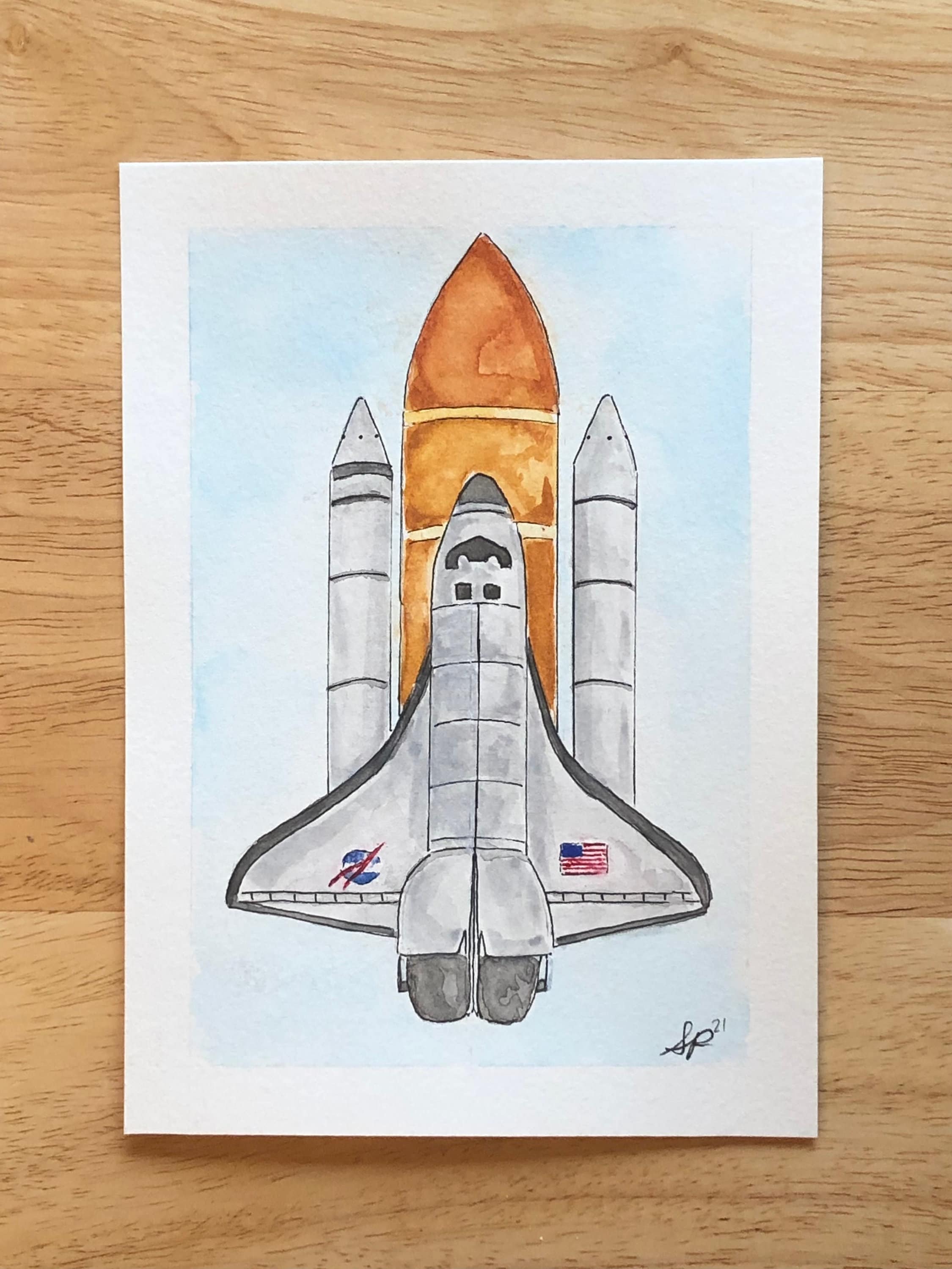 Challenger Space Shuttle Color