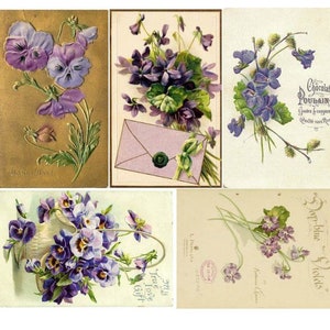 Purple Vintage Adverts & Postcards - Ephemera Digital Download - 12 ...