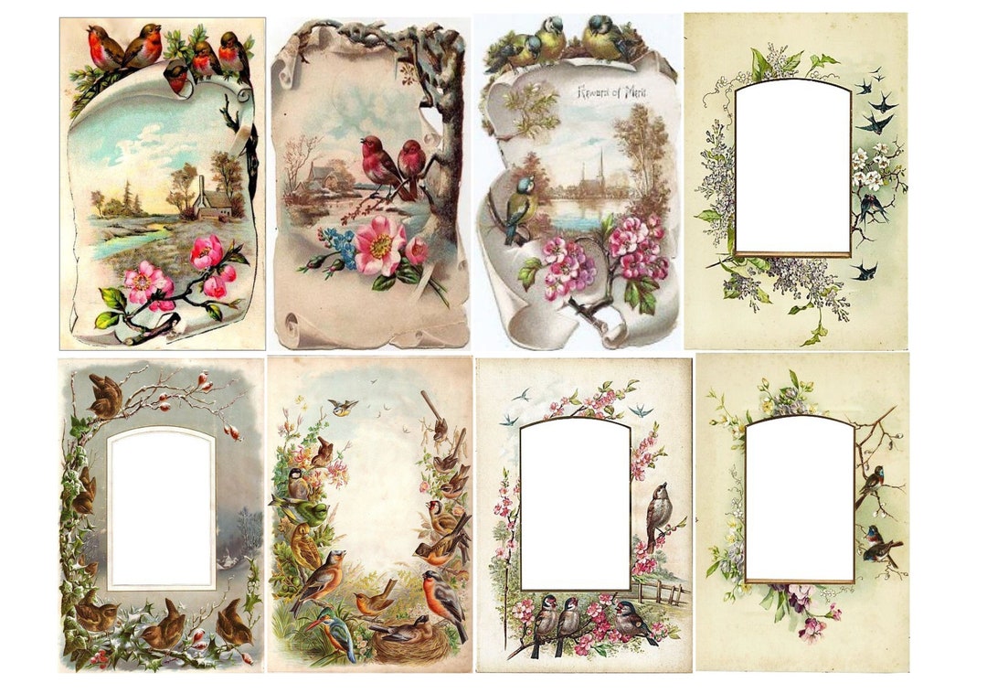 Print & Post Vintage Calling Cards - Frames - Postcards - Ephemera - 8 ...