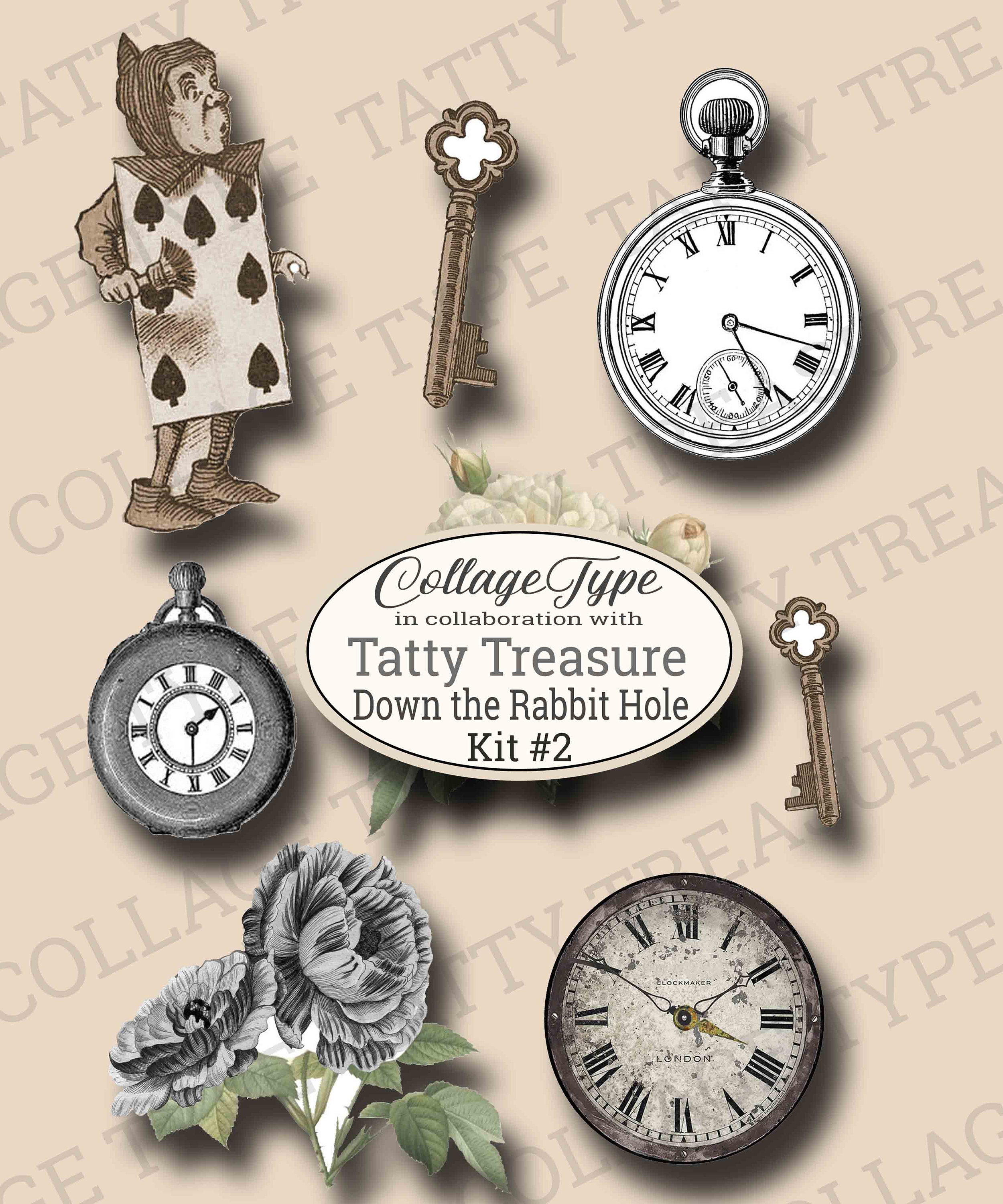 Down the Rabbit Hole Junk Journal Printable Kit Alice in - Etsy UK